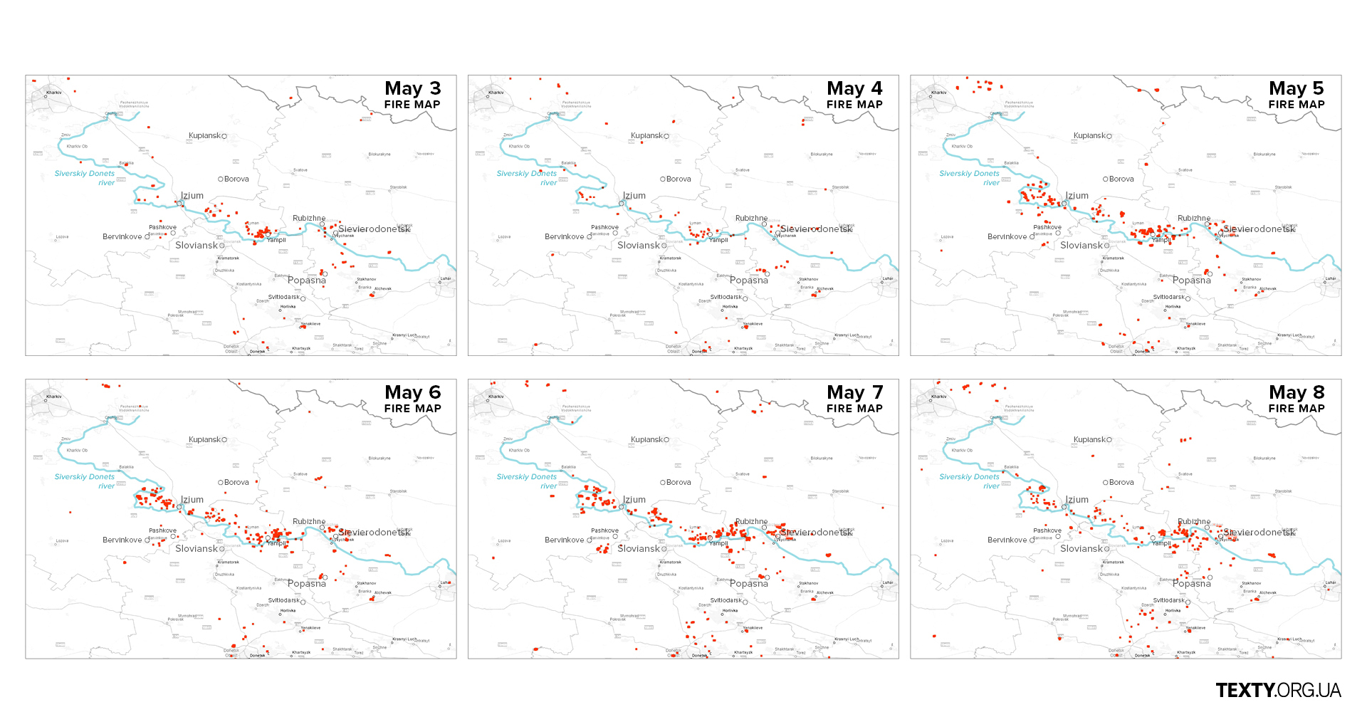 Battle of Donbas: Russian attempt to encircle Ukrainian troops, in maps ...