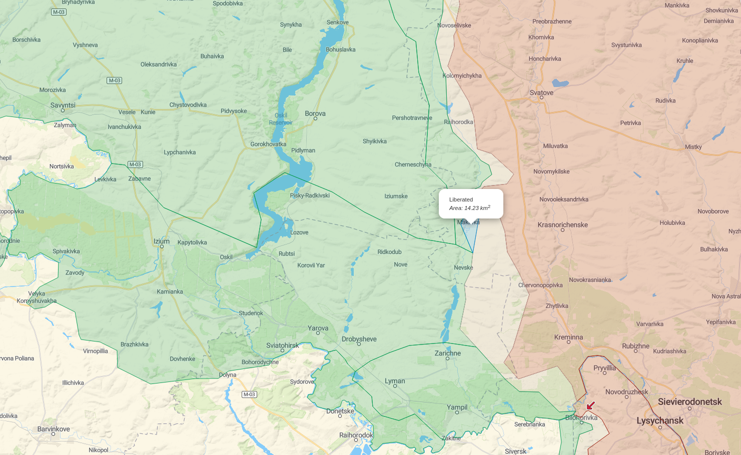 Ukraine has restored control over Makiyivka village in Luhansk Oblast ...