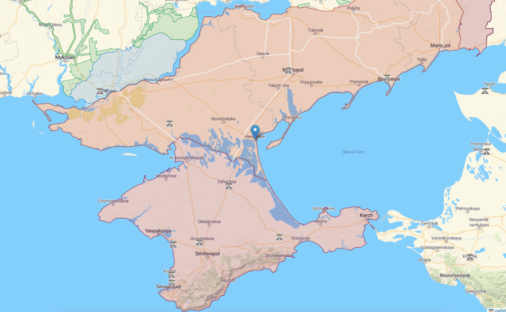 Russia declared Henichesk a regional "capital" to consolidate defenses ...