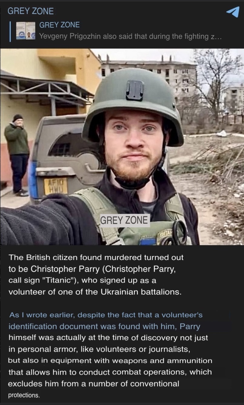 Wagner PMC claims one of two Britons missing in Ukraine found dead ...