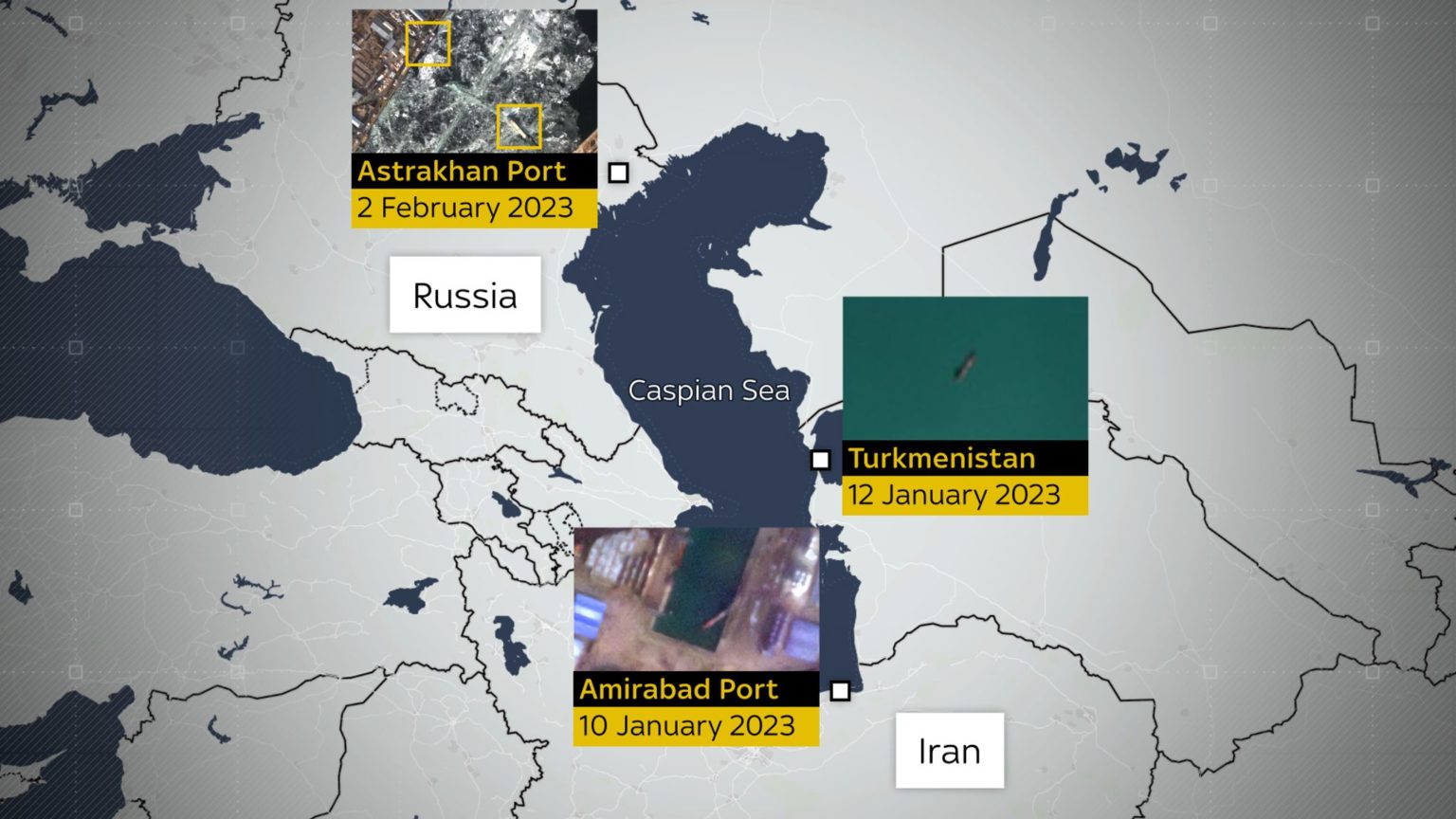 Two Russian cargo ships delivered bullets and shells from Iran to ...