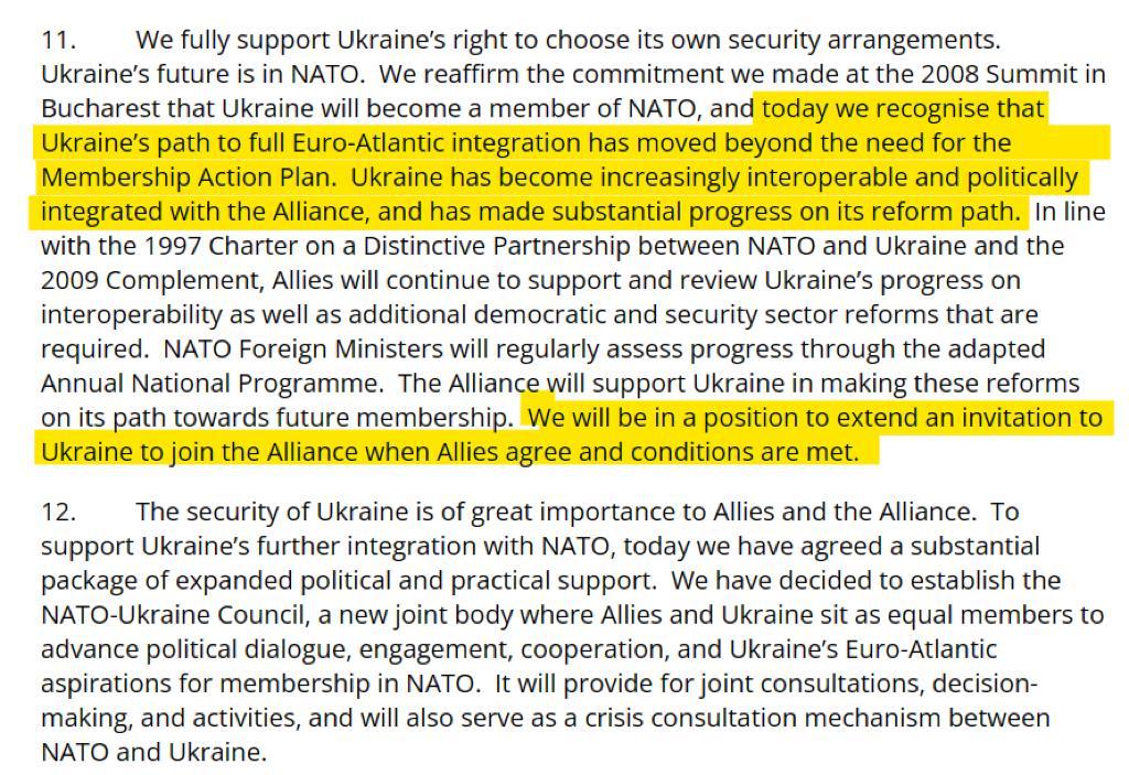 Draft NATO summit declaration attaches conditions to Ukraine's ...