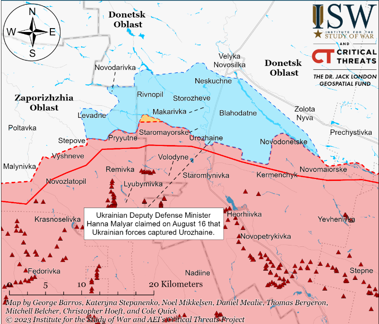 ISW: Russian commander suggests freezing the war along the current ...