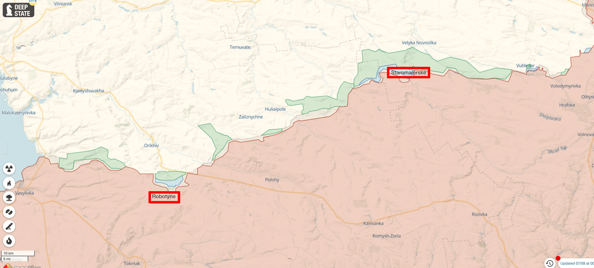 Ukraine advances in south, Russia assaults in east over past week ...