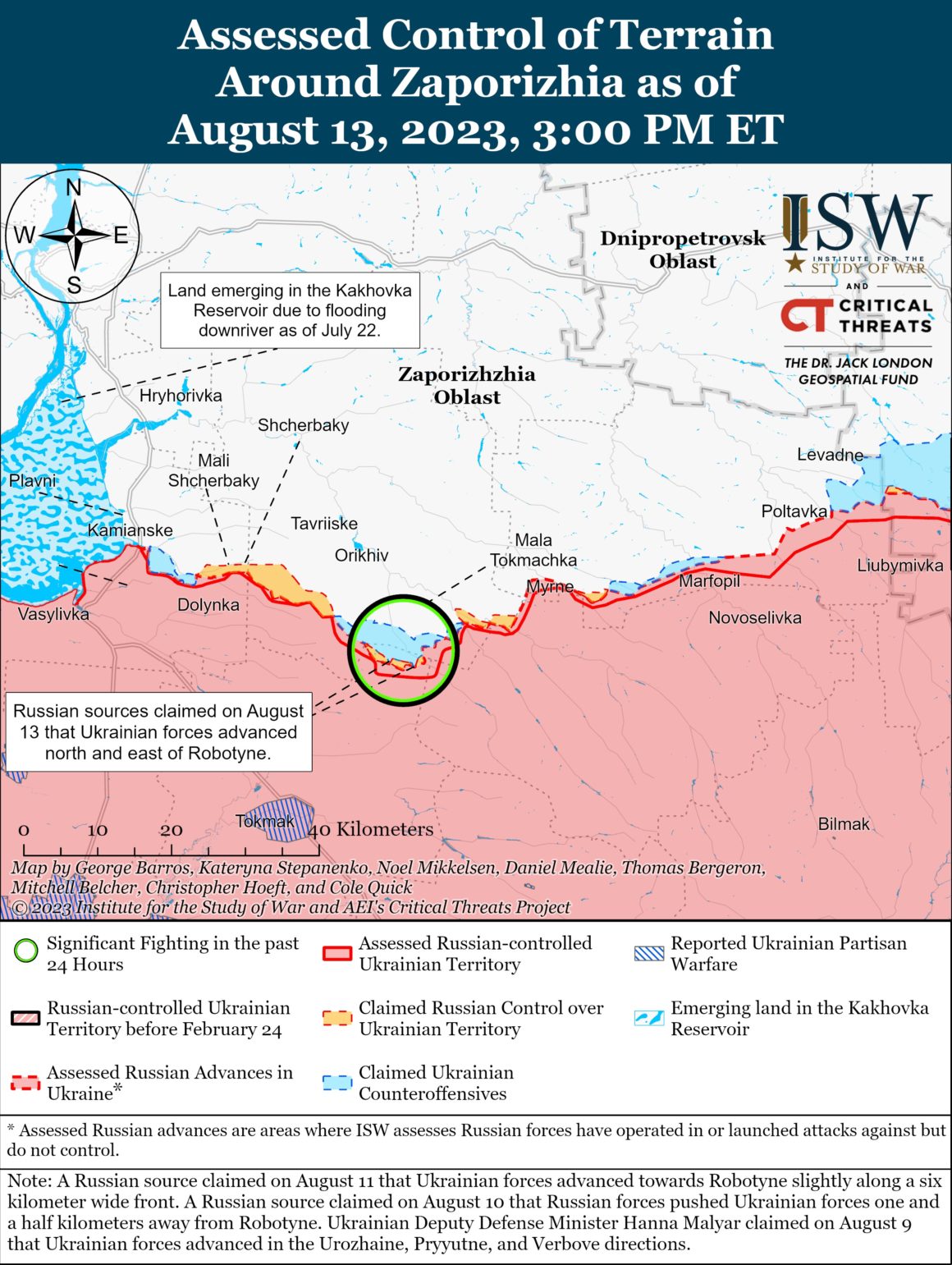 ISW: Ukraine conducts offensive operations in at least two front ...