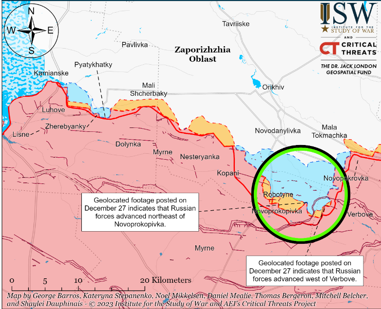 ISW: Russian forces regain positions near Robotyne in Zaporizhzhia ...
