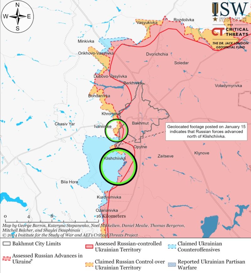ISW: limited Russian gains near Kreminna, Bakhmut; positional battles ...