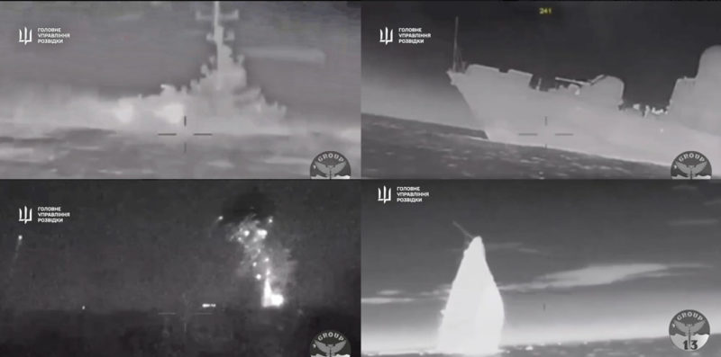 Ukraine's surface drones sink Russian Black Sea Fleet's Ivanovets missile boat (video ...