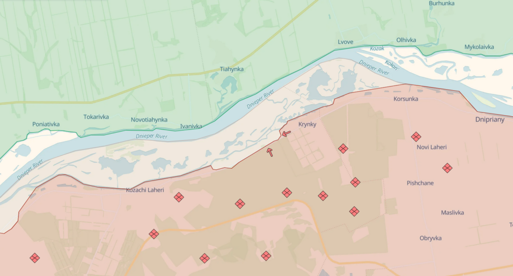 Ukrainian forces repel seven Russian attacks near Krynky and in the ...