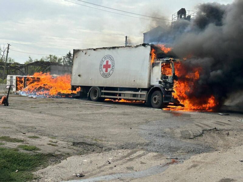 Three Red Cross workers dead after convoy shelled by Russians in ...