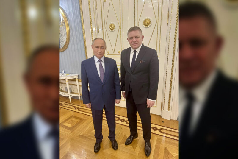 Pro-Russian Slovak PM Fico visits Putin as Ukraine refuses gas transit ...
