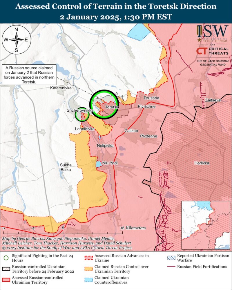 ISW: Russian forces advance near multiple locations in Donetsk Oblast ...