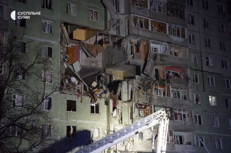 Russian attack on multi-story building in Sumy kills four people ...