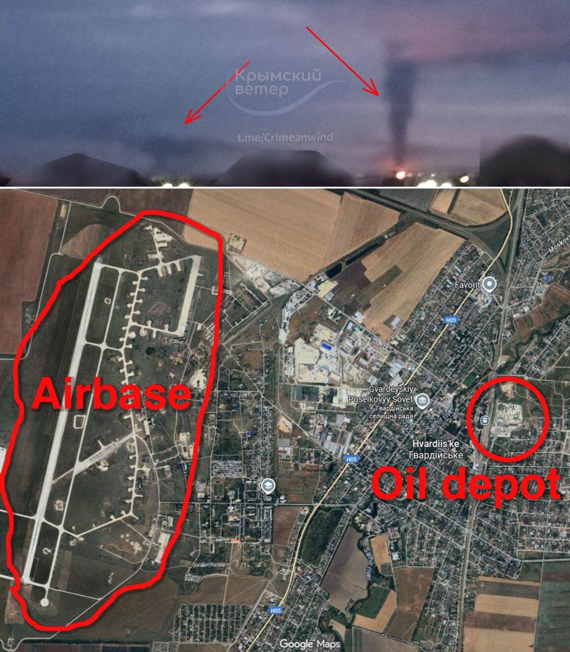 Massive fire engulfs ATAN oil depot in occupied Crimea after night ...