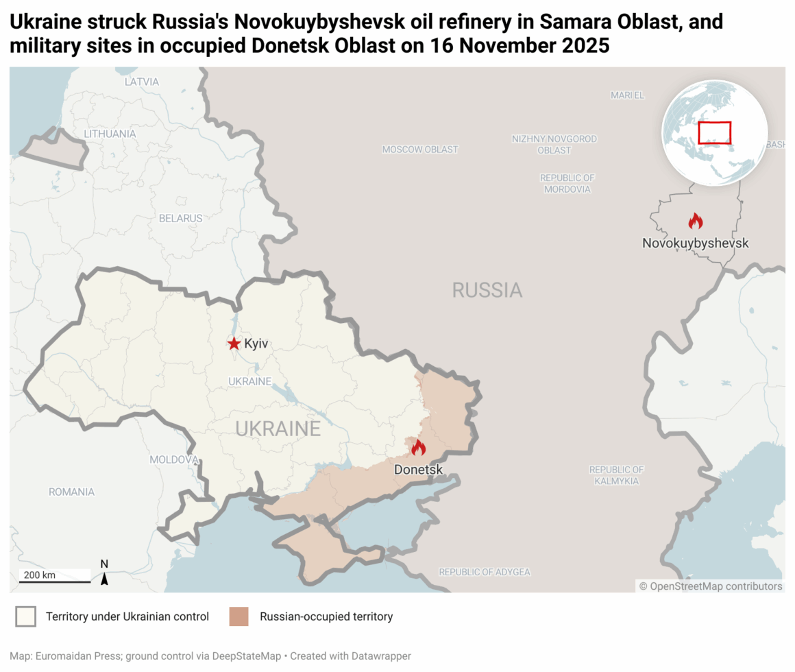 Ukraine strikes Russia's Novokuybyshevsk oil refinery with new Bars ...