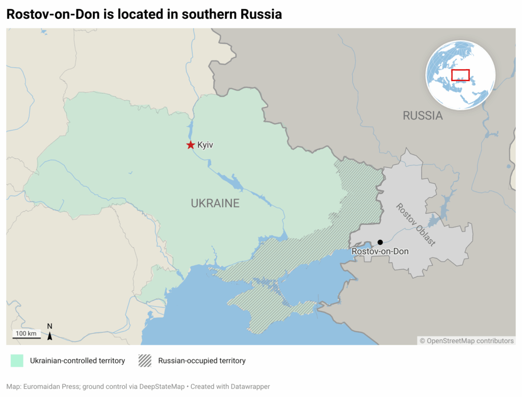 Partisans say they set fire to Russian comms truck during attack inside Rostov airbase ...