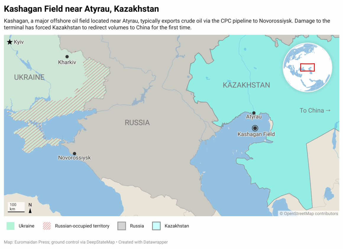 Kazakhstan sends Kashagan oil to China after strikes