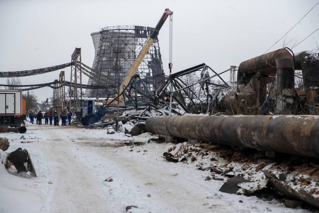 Kyiv restores heating to 2,100 buildings, but damaged power plant ...