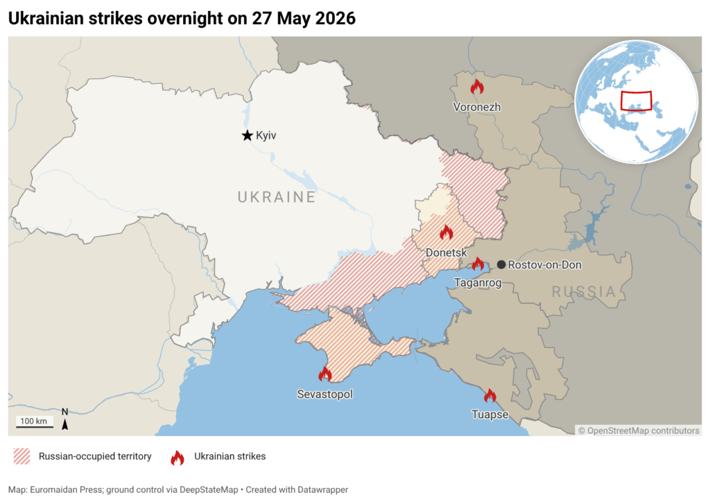 Russia's "falling debris" routine continues as Ukrainian drone hits ...